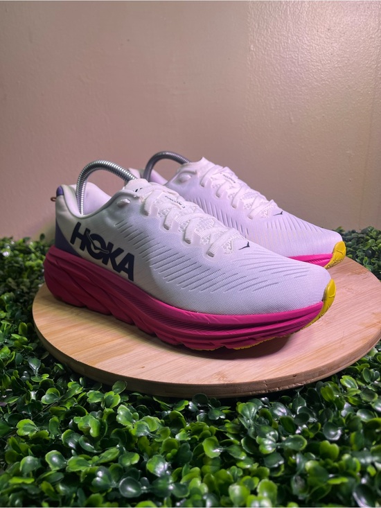 Hoka | Shoes | Hoka Rincon 3 White Pink Athletic Running Shoes Womens ...